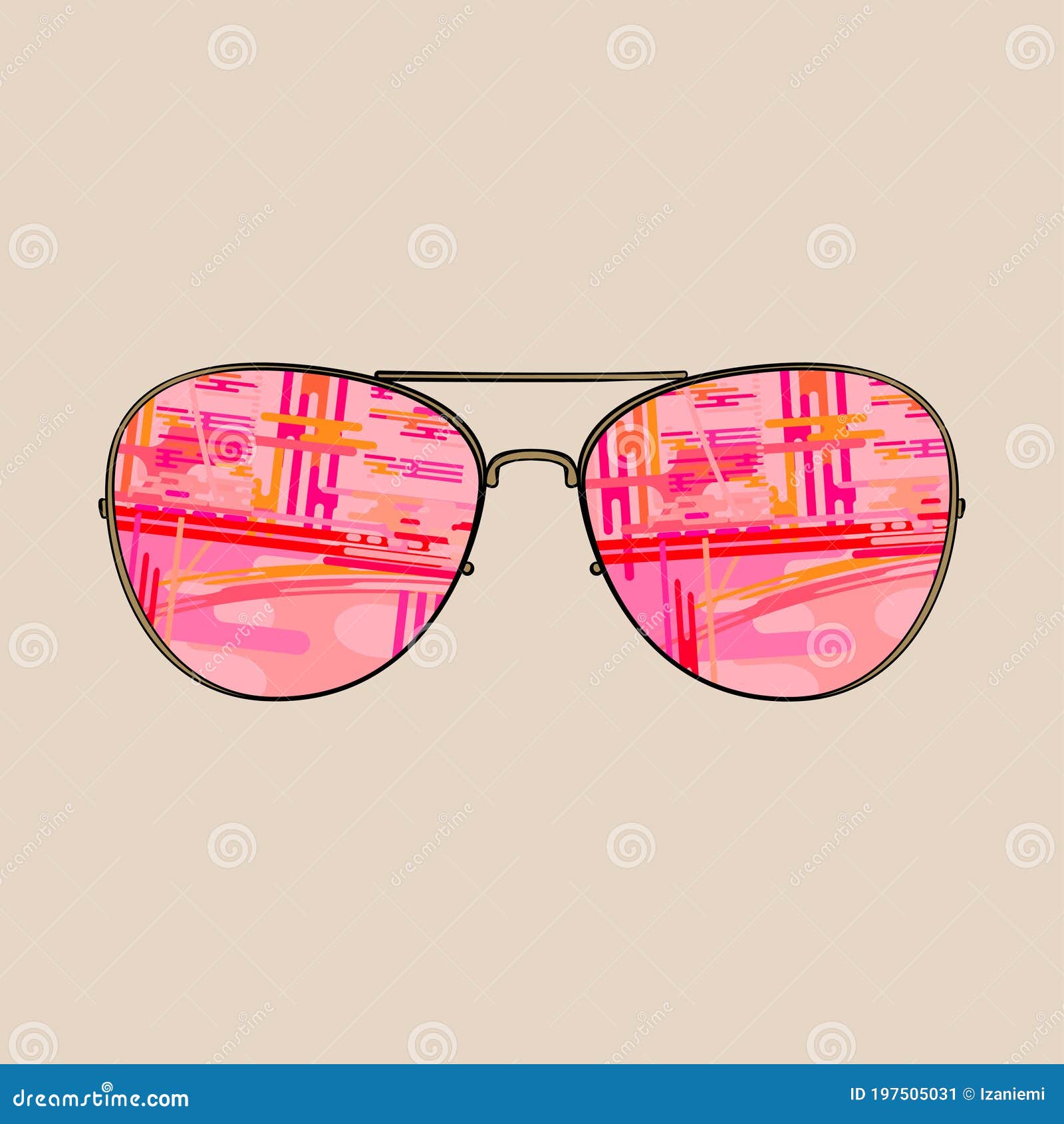 Sunglasses with Reflections - Vector Illustration Stock Vector ...