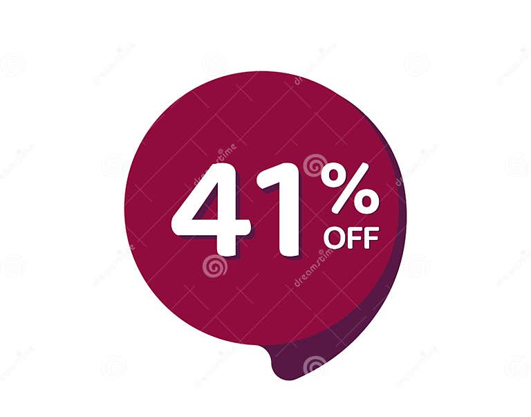 41 OFF Sale Discount Banner, Discount Offer Price Label, 41 Discount ...