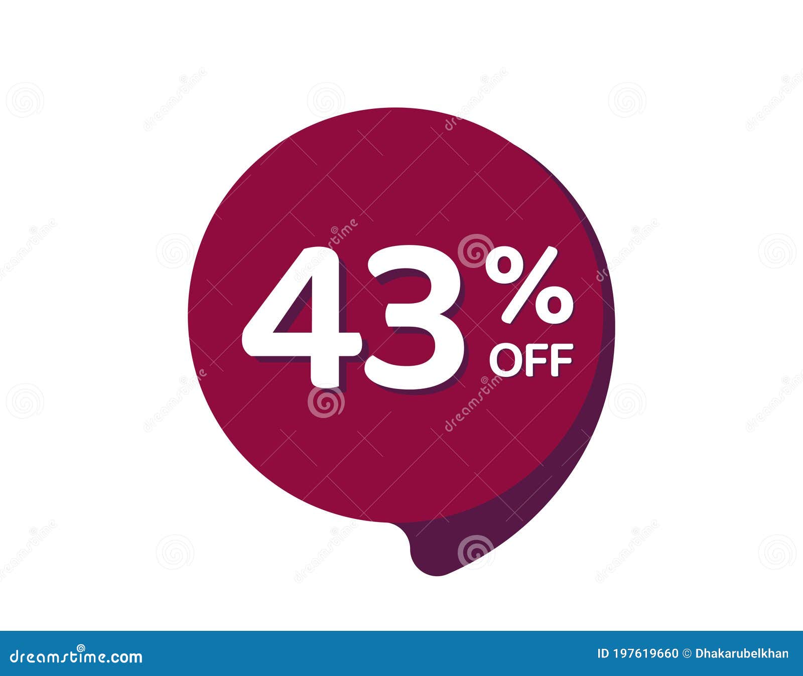 43 OFF Sale Discount Banner, Discount Offer Price Label, 43 Discount ...