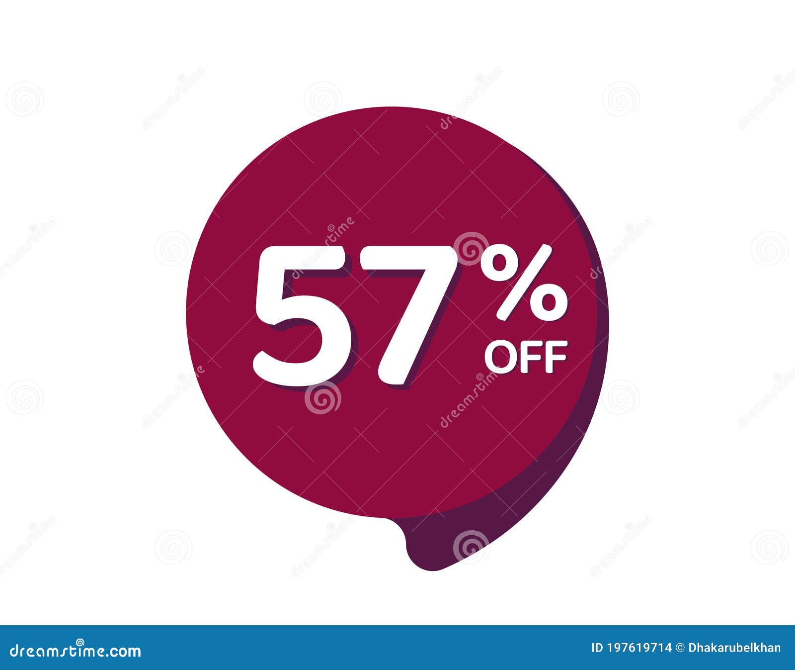 57 OFF Sale Discount Banner, Discount Offer Price Label, 57 Discount ...