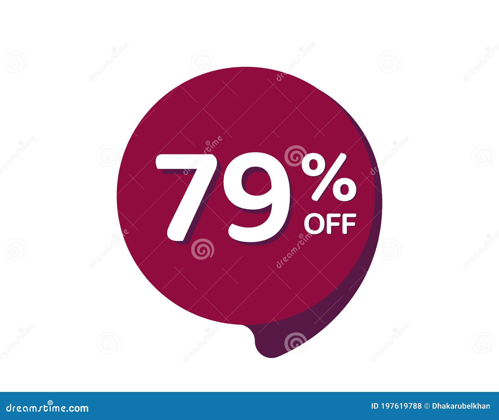 79 OFF Sale Discount Banner, Discount Offer Price Label, 79 Discount ...