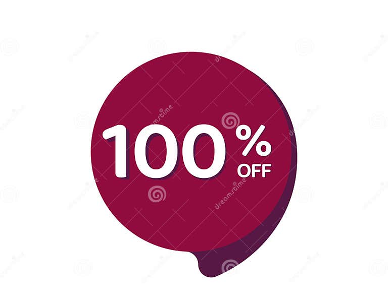 100 OFF Sale Discount Banner, Discount Offer Price Label, 100 Discount ...