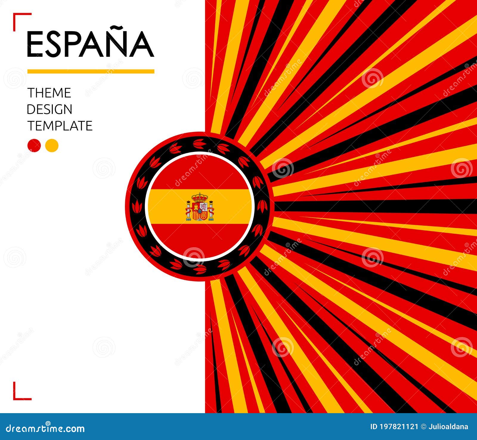 Espana Spain Translation Nation Patriotic Theme, Vector Illustration ...
