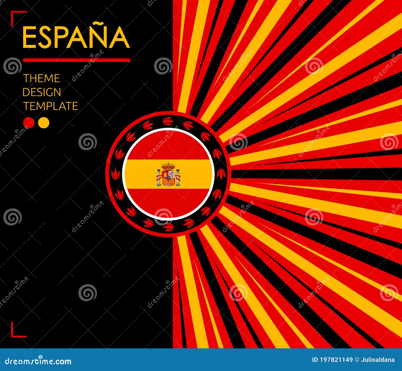 Espana Spain Banner Design, Typographic Vector Illustration, Spanish ...