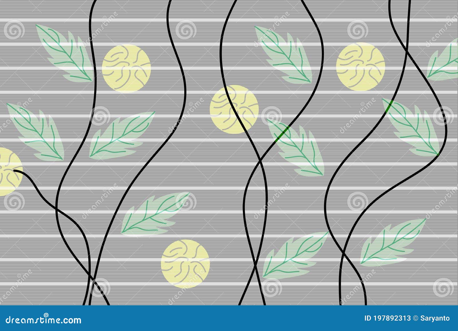 Abstract Plant Background, Flat Design. Vector Illustration Stock ...