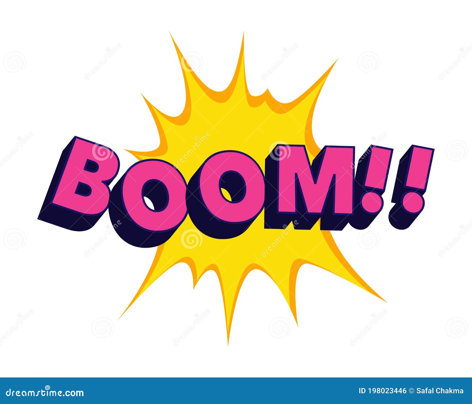 Boom Cartoon Style T Shirt Design with More Other Stock Vector ...