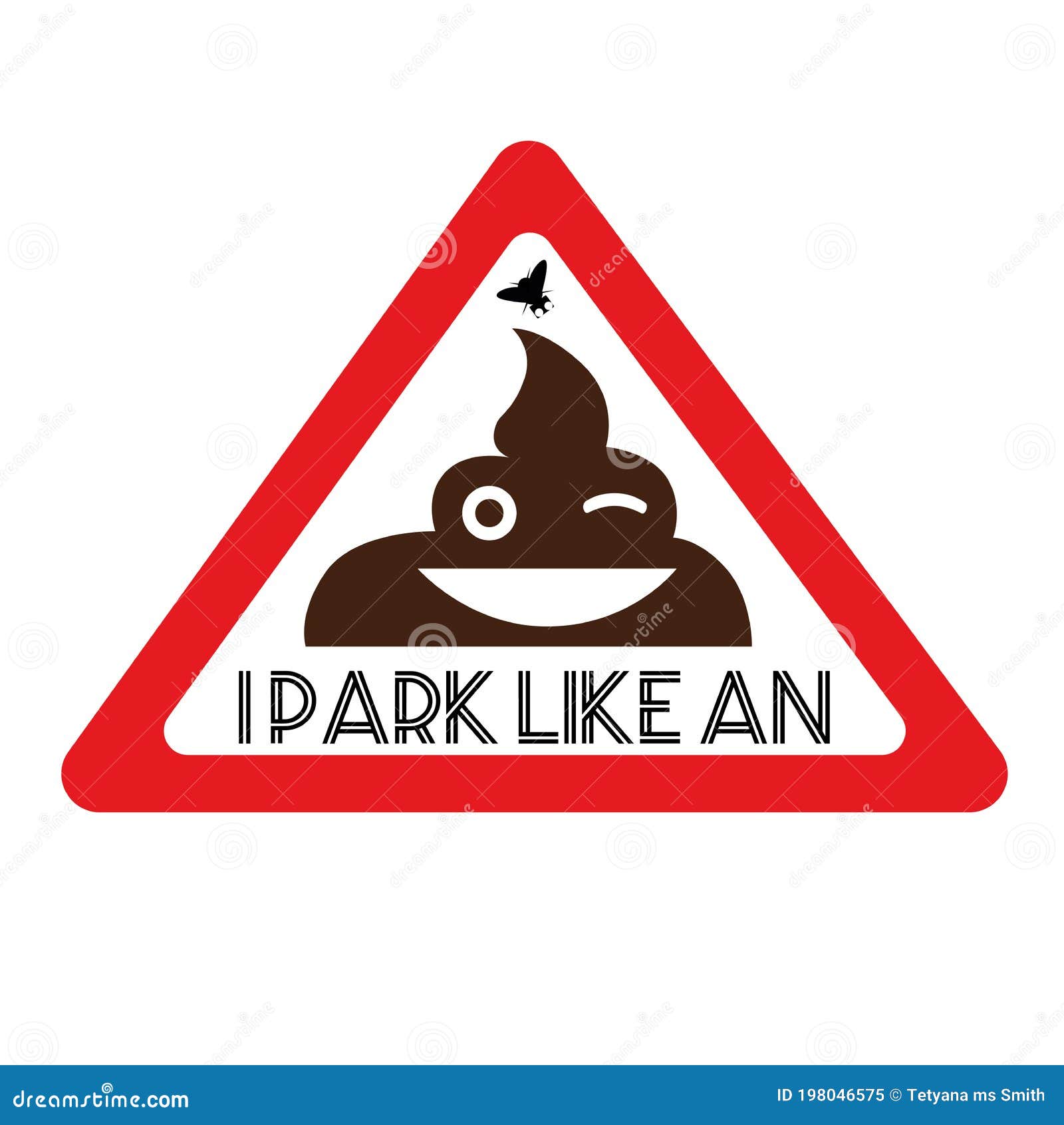 `I Park Like` Sticker for the Car Stock Vector - Illustration of ...