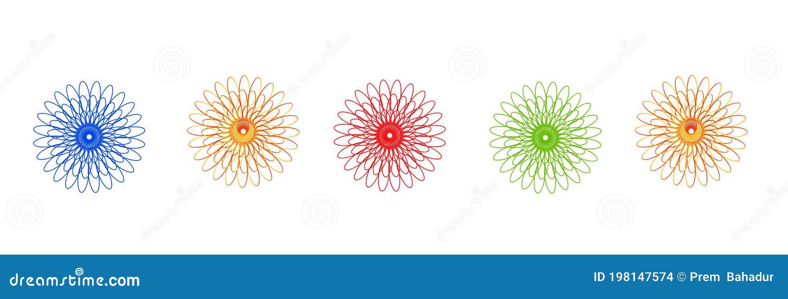 Drawing Spirograph on White Paper Illustration Stock Illustration ...