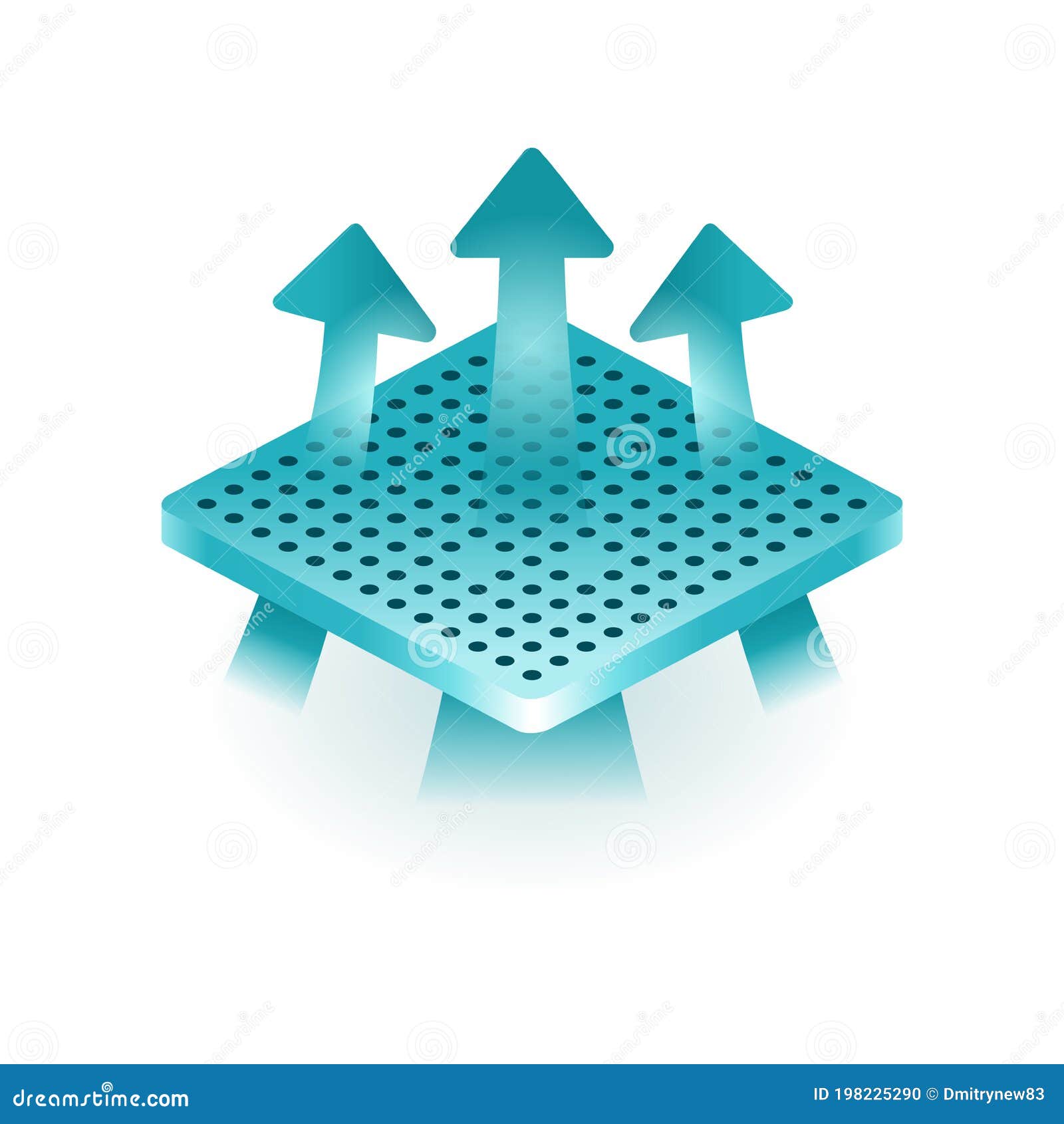 Breathable Textile Icon - Airflow through Fabric Stock Vector ...