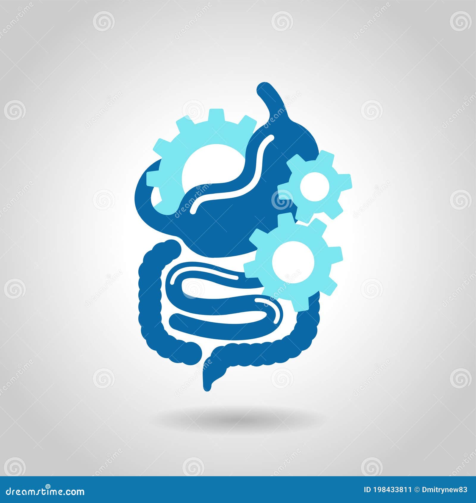 Digestive Laxative System Icon Vector Illustration | CartoonDealer.com ...