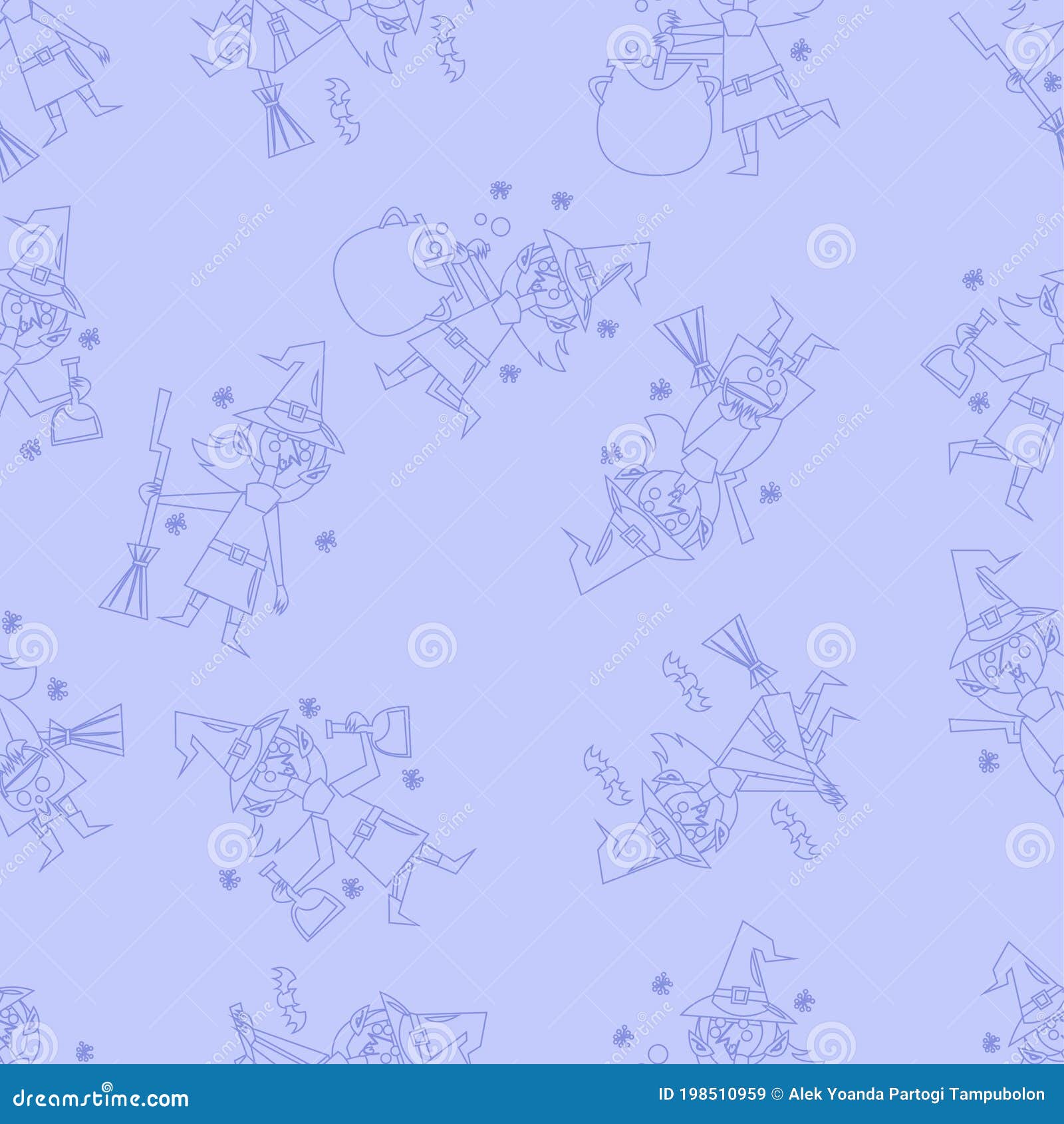 Halloween Wizard Seamless Pattern Background Texture Stock Vector ...