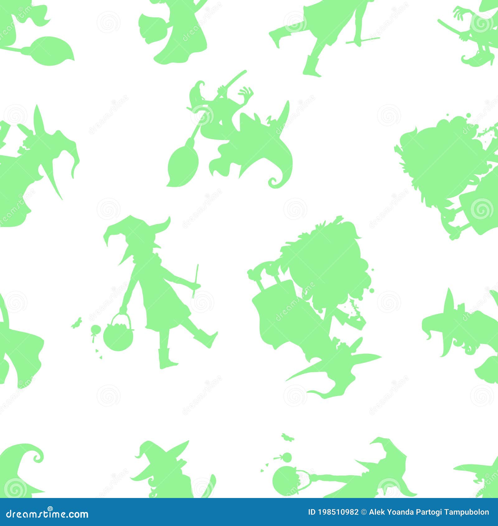 Halloween Wizard Seamless Pattern Background Texture 2 Stock Vector ...