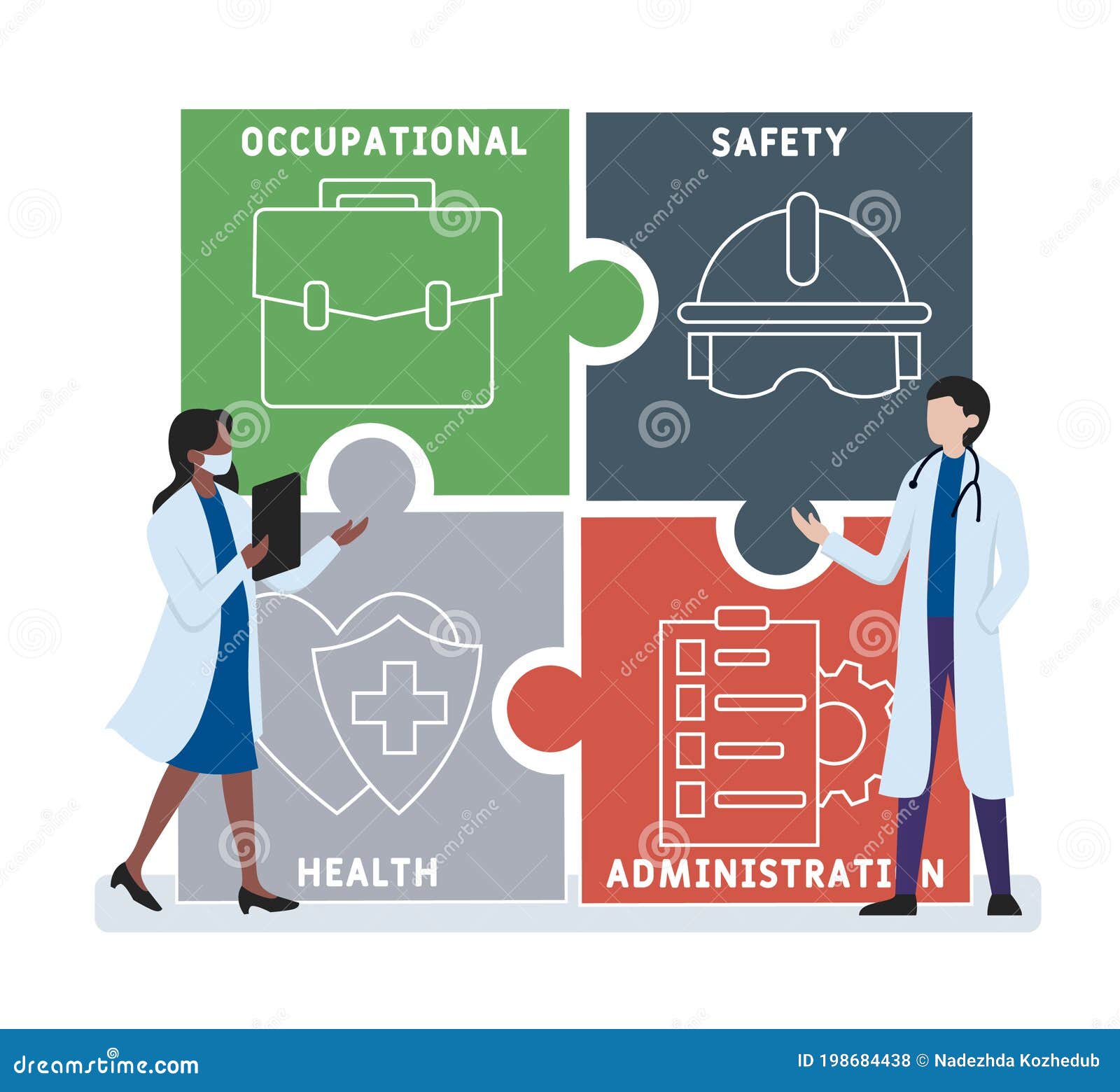 Flat Design with People. OSHA - Occupational Safety and Health ...