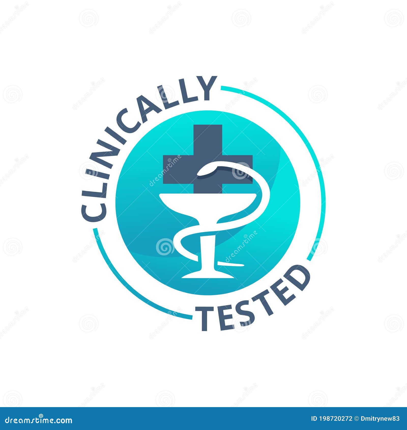 Clinically Tested Badge Mediically Proven Stamp Stock Vector ...