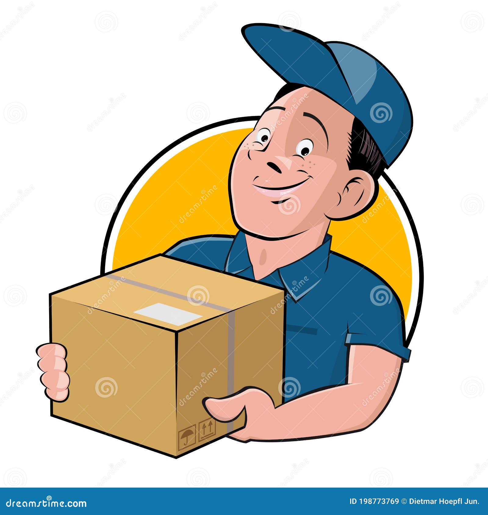 Ups Delivery Man Clipart