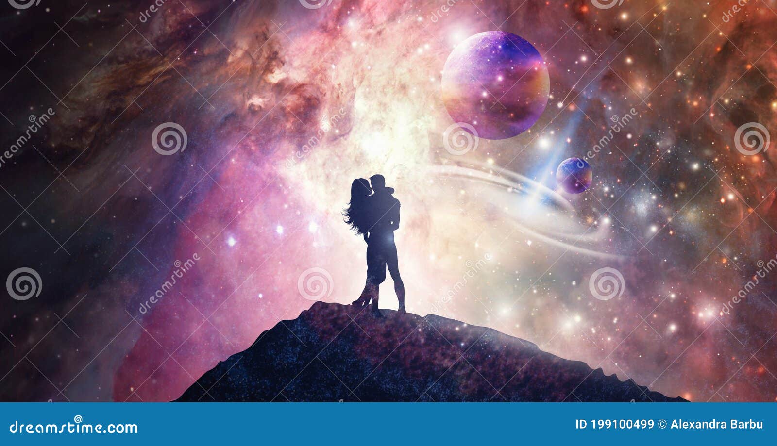 Human Male, Female Bodies, Universe Inspiration Enlightenment Unity ...