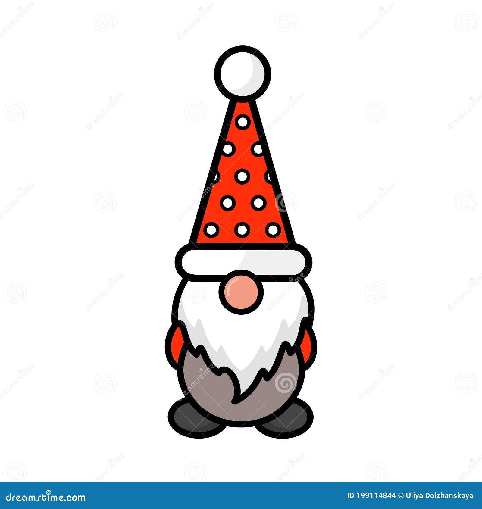 Christmas dwarf vector stock vector. Illustration of merry - 199114844