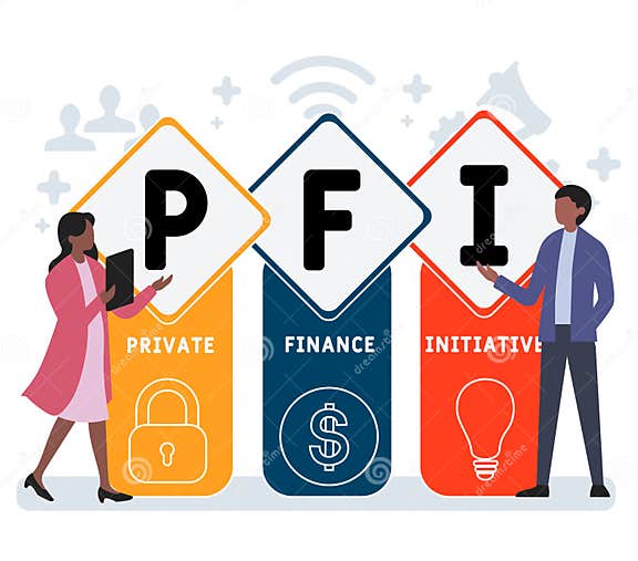 Flat Design with People. PFI - Private Finance Initiative Acronym ...