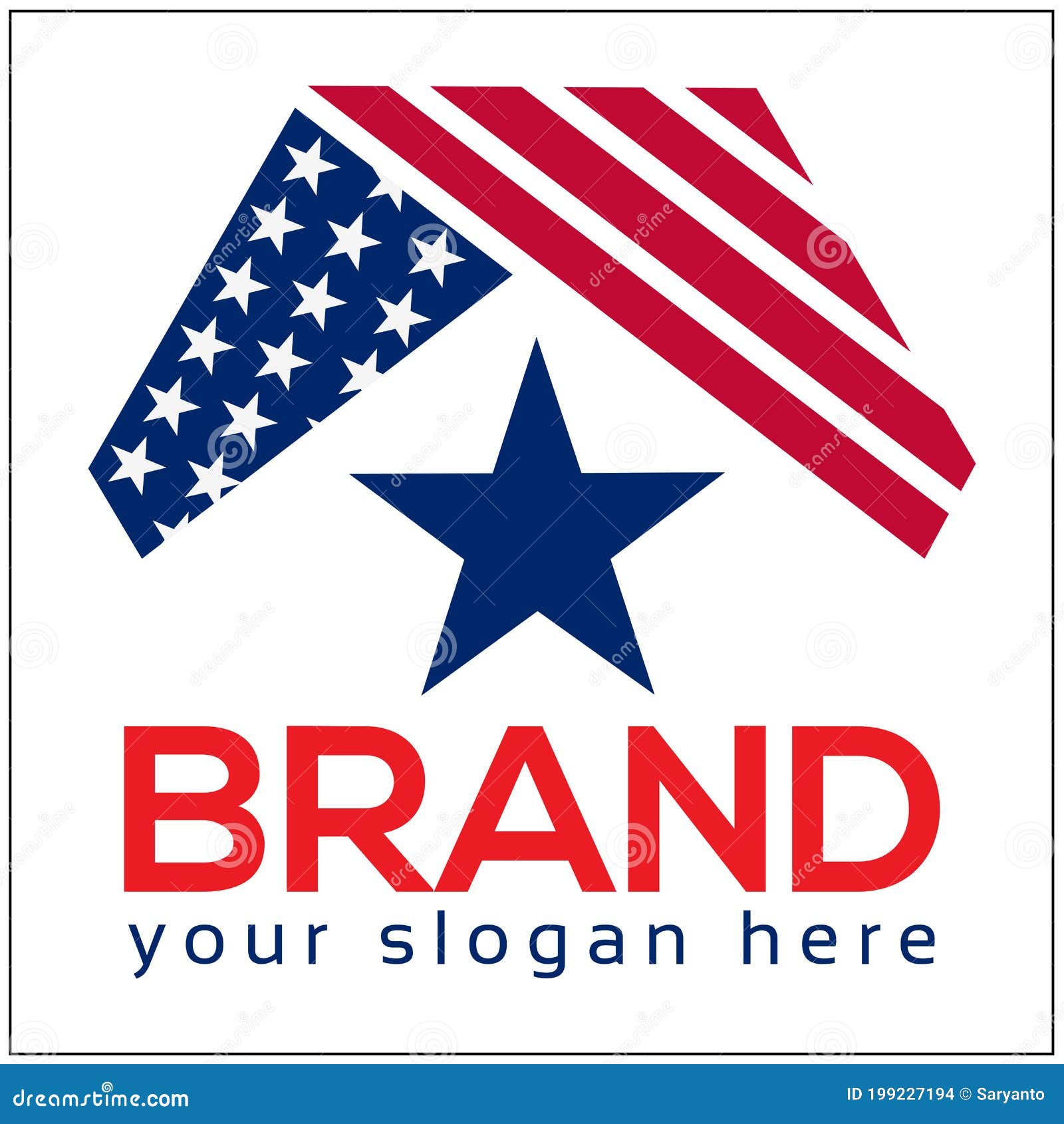 American Home Logo. Logo Vector Illustration Stock Vector ...