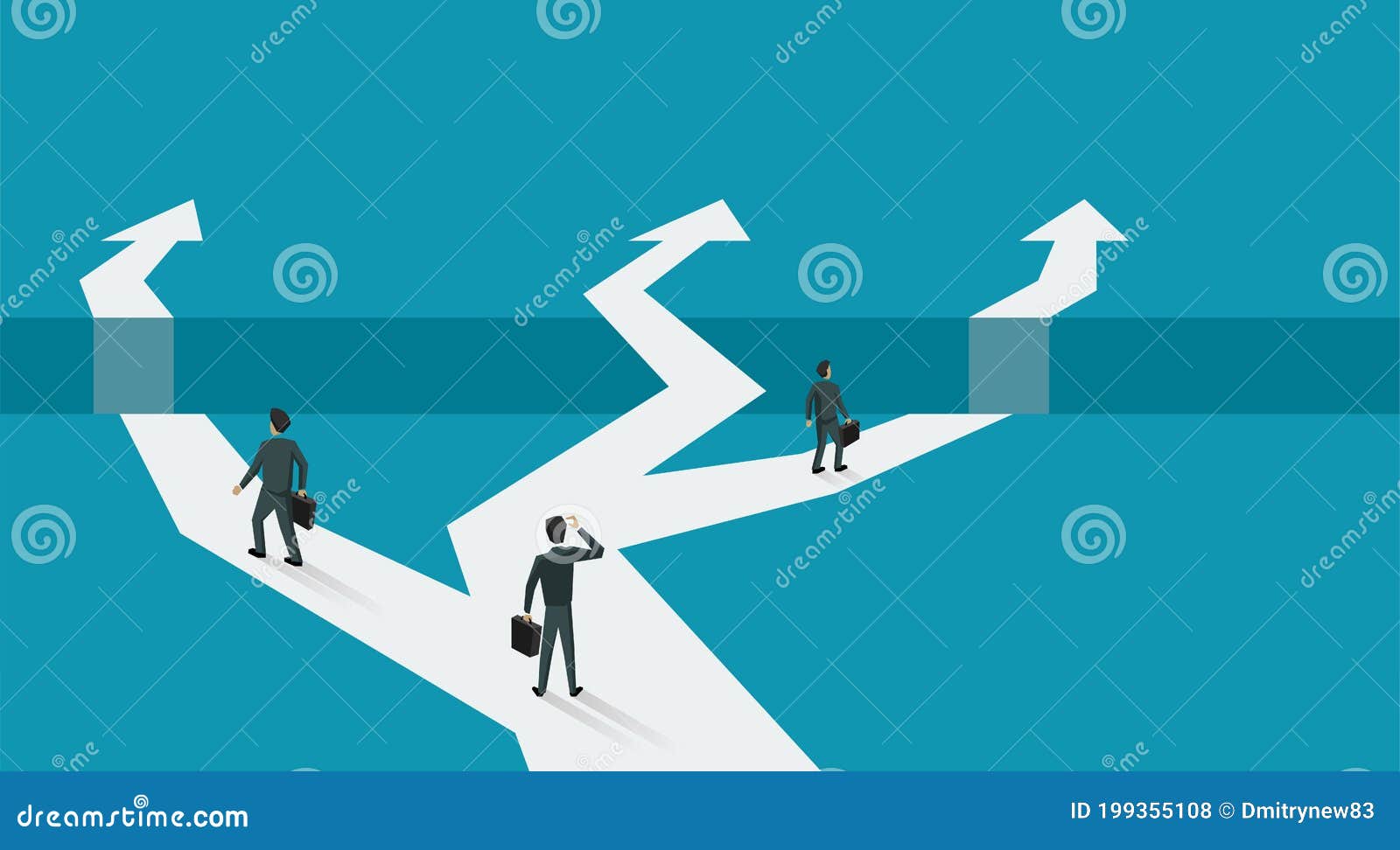 Crossroads Two Directions Sign Cartoon Vector | CartoonDealer.com #18872545