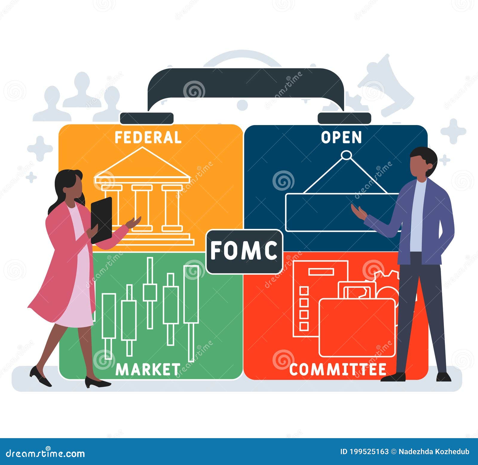 Vector Website Design Template . Fomc - Federal Open Market Committee ...