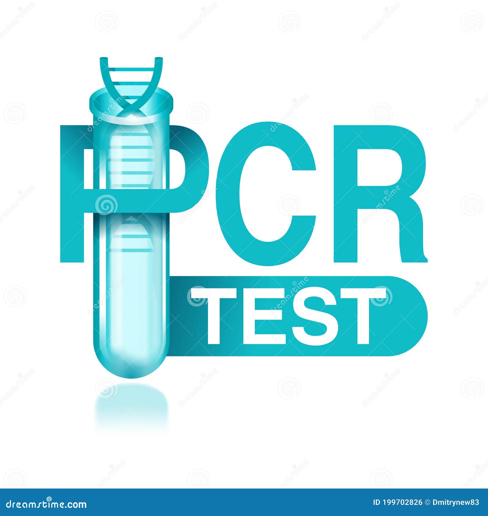 PCR - Polymerase Chain Reaction Testing Stock Vector - Illustration of ...