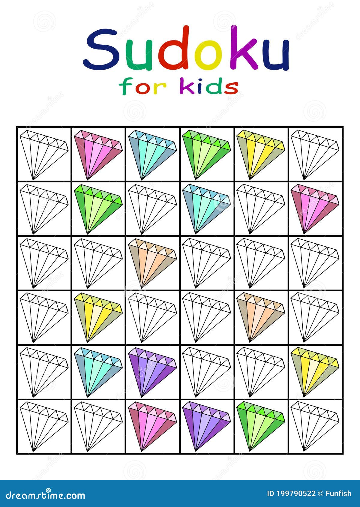 Column With Kids Faces Cartoon Vector | CartoonDealer.com #15336795