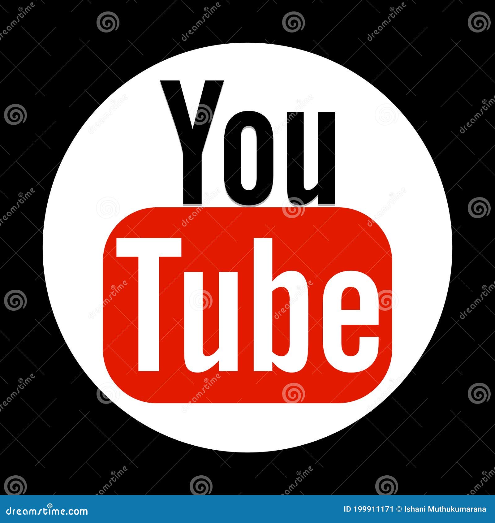 SIMPLE YOUTUBE LOGO ICON editorial photo. Illustration of simple ...