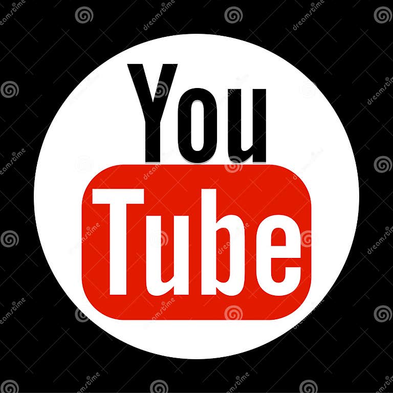 SIMPLE YOUTUBE LOGO ICON editorial photo. Illustration of simple ...