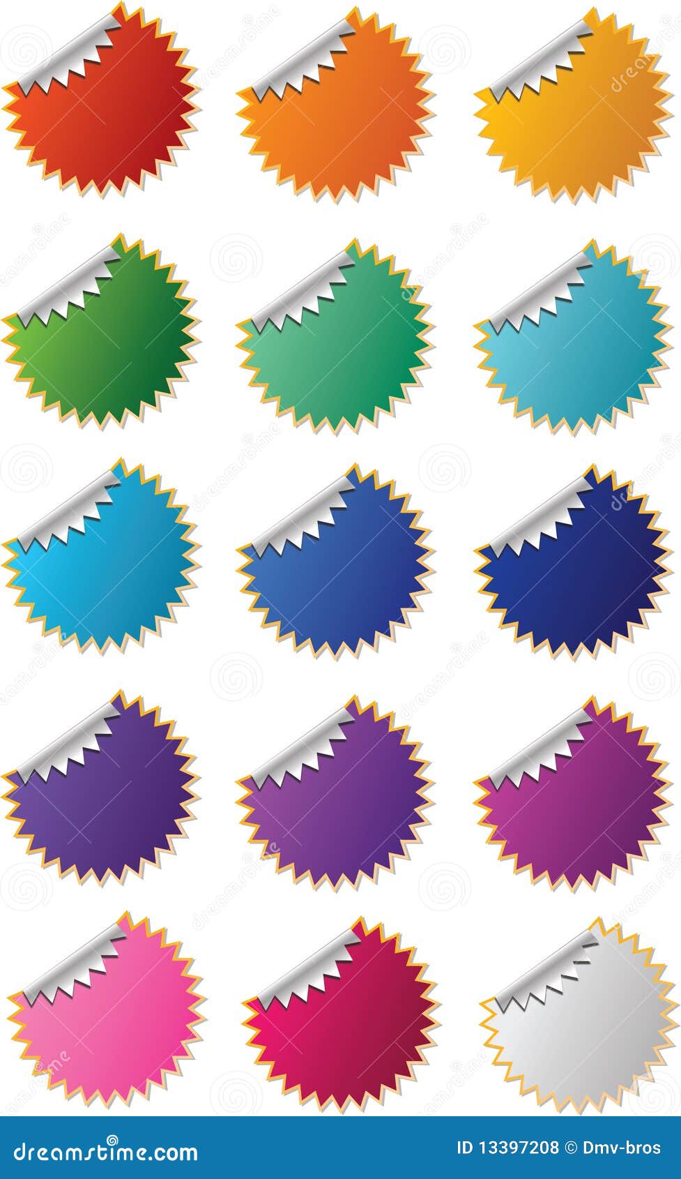 Web 2.0 bright stickers stock vector. Illustration of badge - 13397208