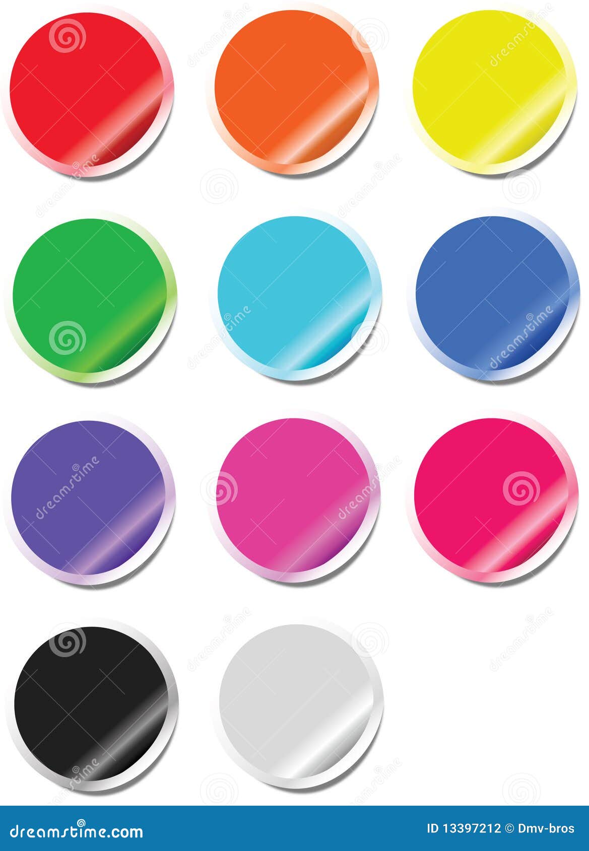 Web 2.0 bright stickers stock vector. Illustration of badge - 13397212