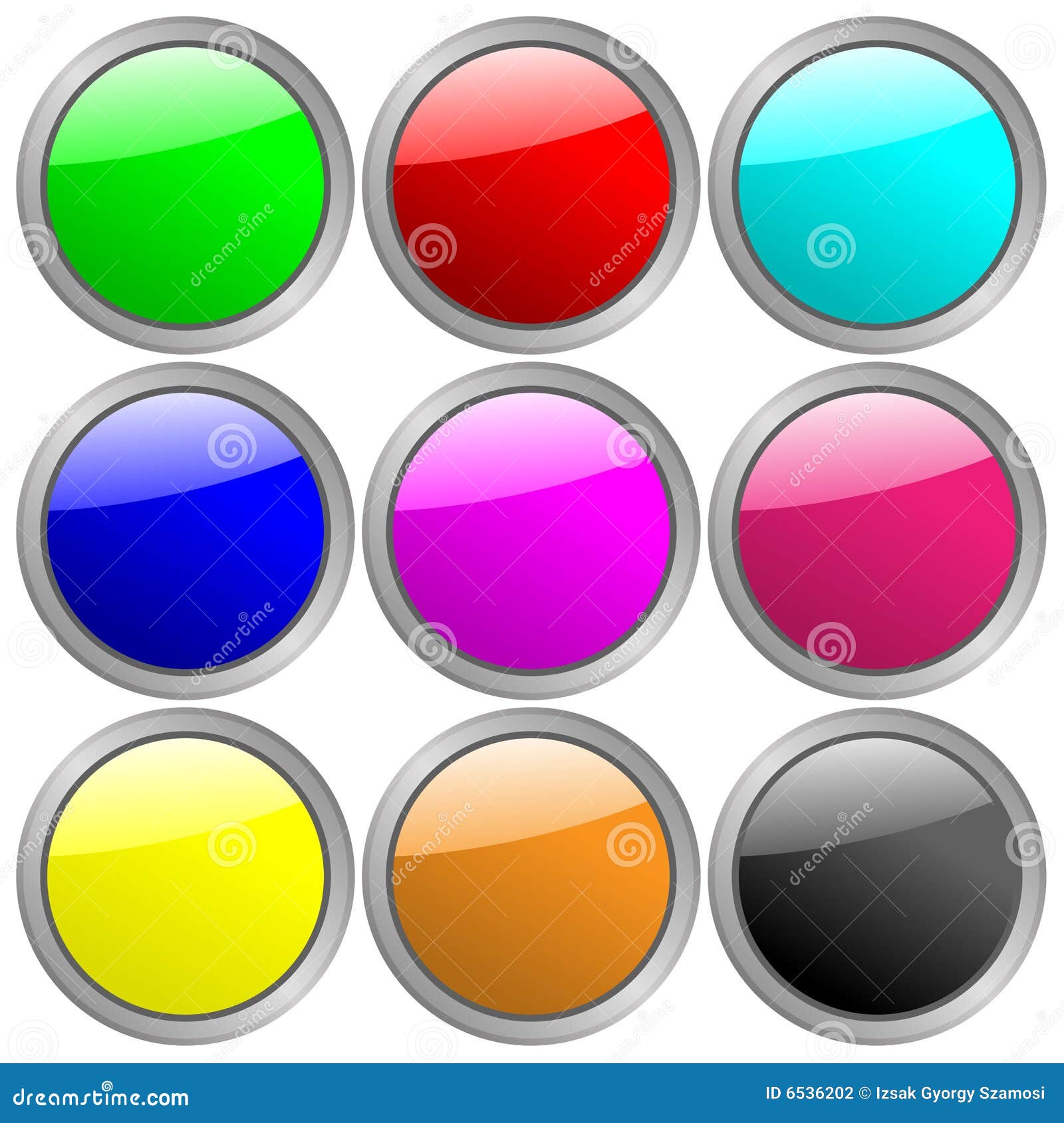 Web 2.0 buttons stock vector. Illustration of blue, icon - 6536202