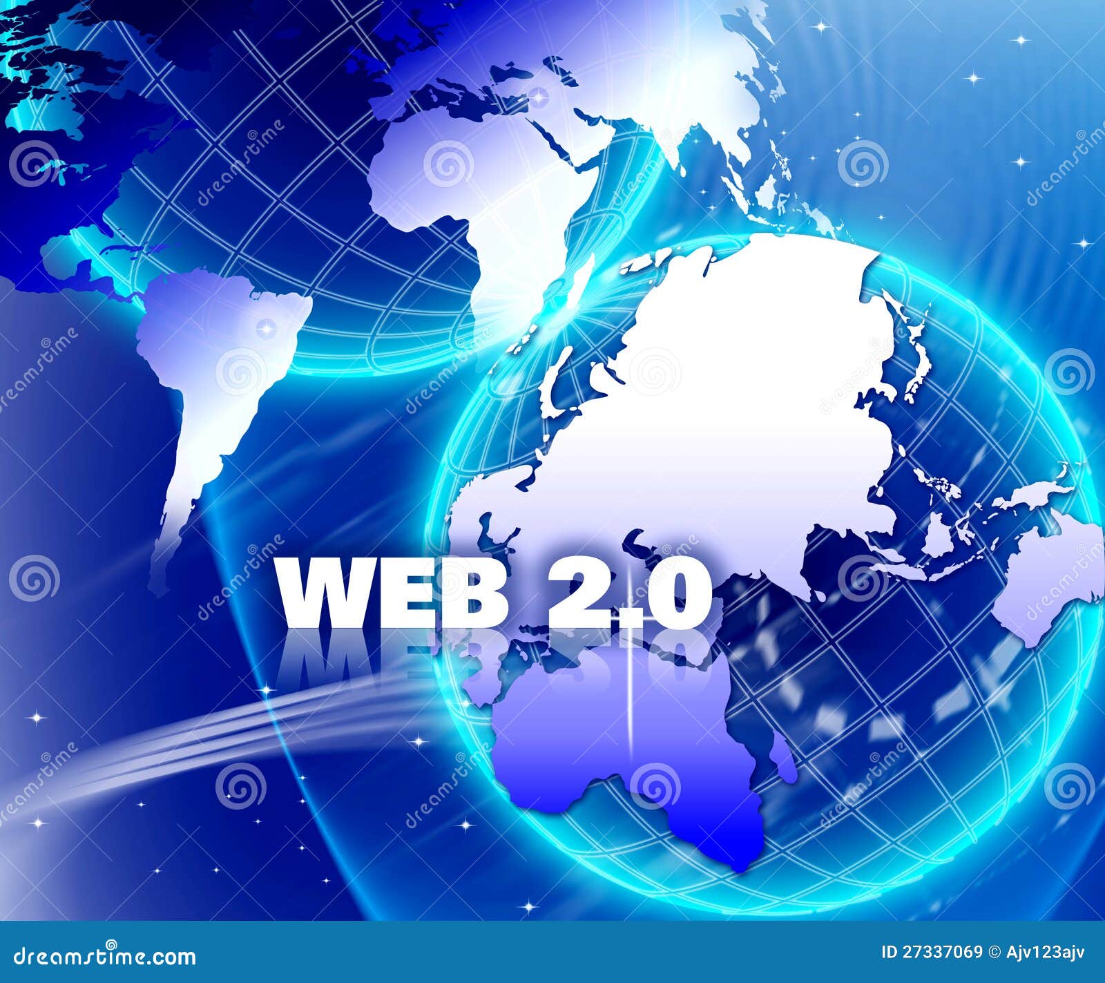 Web 2.0 Del Internet Del Mundo Stock de ilustración - Ilustración de ...