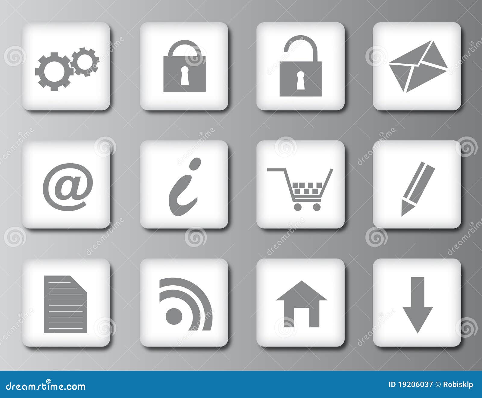 Web 2.0 icons stock vector. Illustration of chat, music - 19206037