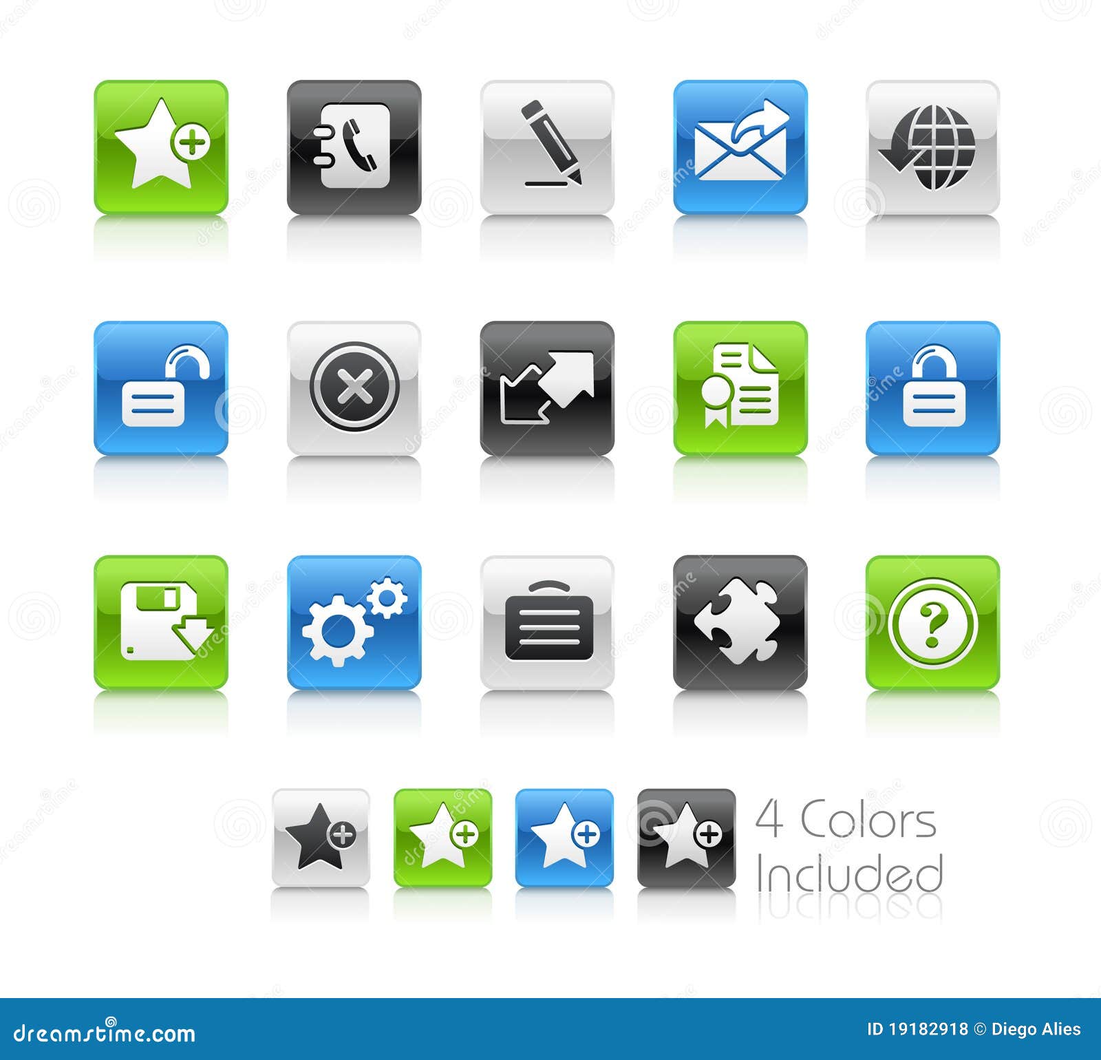 Web 2.0 Icons // Clean Series Stock Vector - Illustration of mail, gray ...