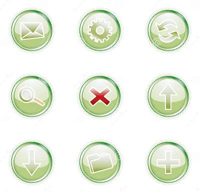 Web 2.0 icons, set stock vector. Illustration of reflection - 2913108