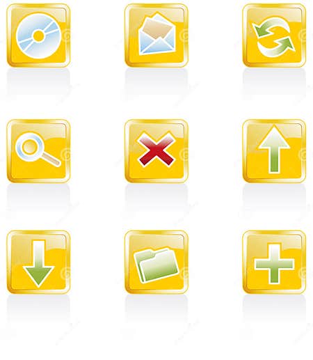 Web 2.0 icons, set stock vector. Illustration of graphics - 2914854