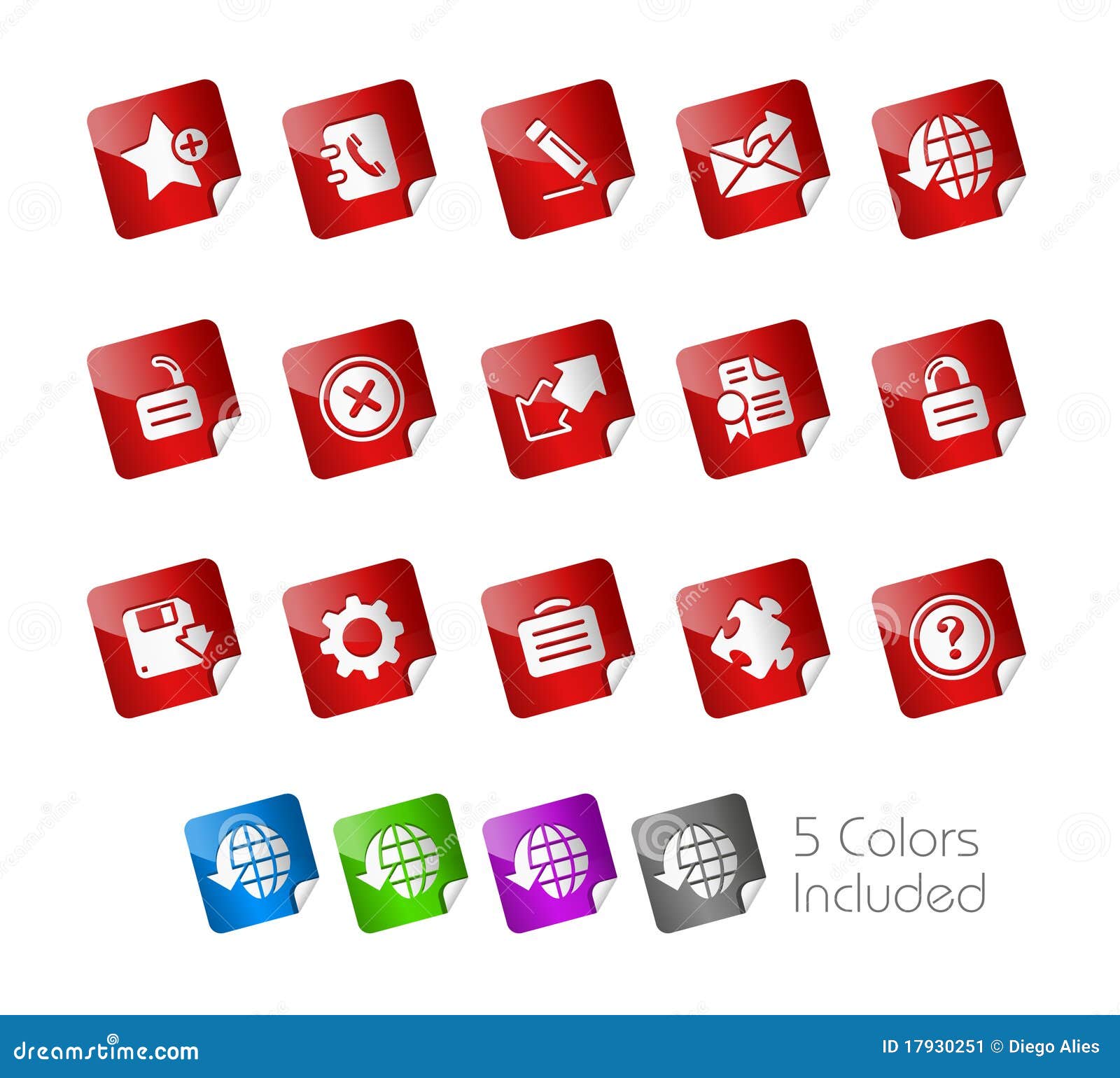 Web 2.0 // Stickers stock vector. Illustration of commerce - 17930251