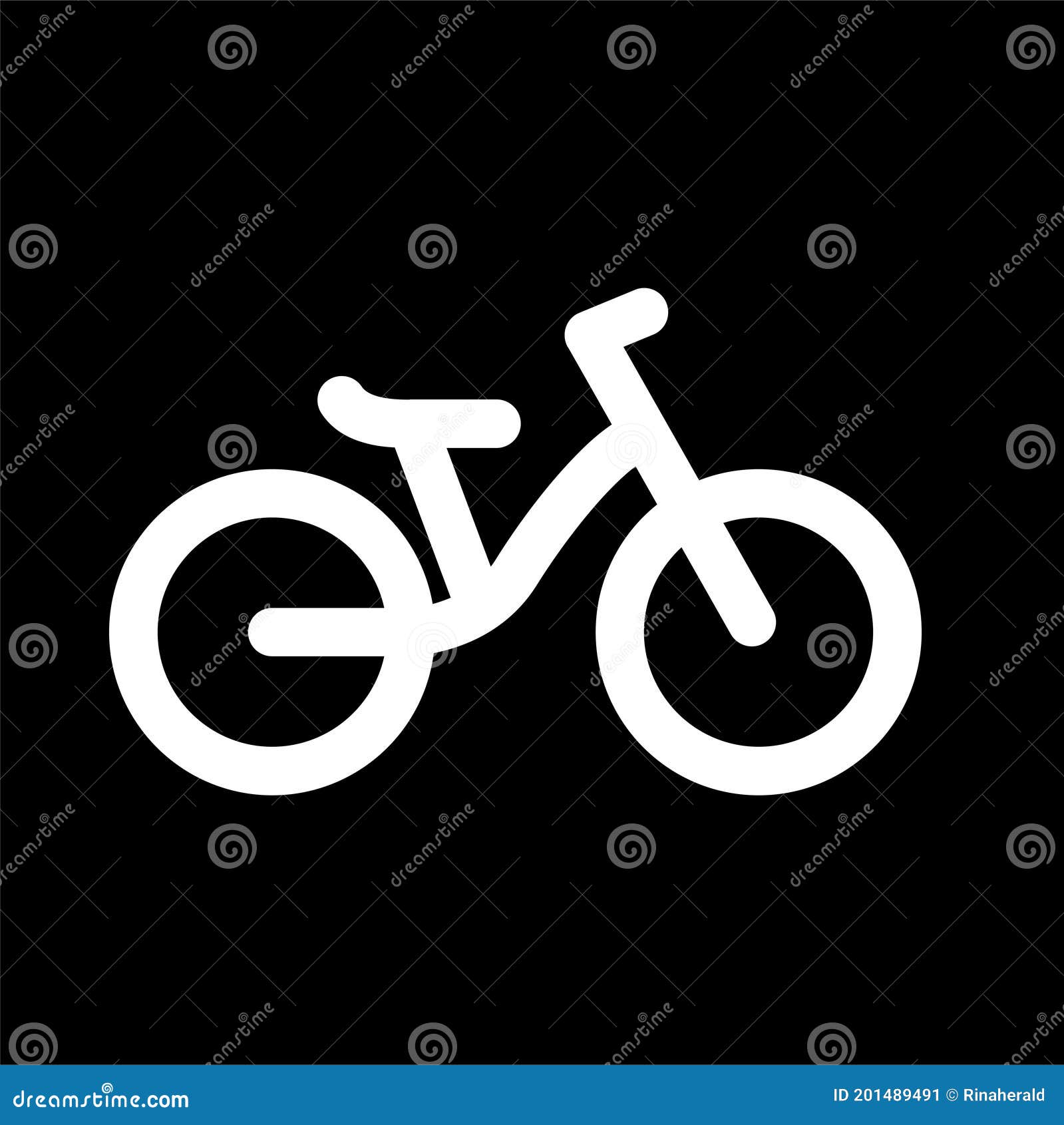 Simple Bike Line Outline Vector Icon Illustration Design Stock Vector ...