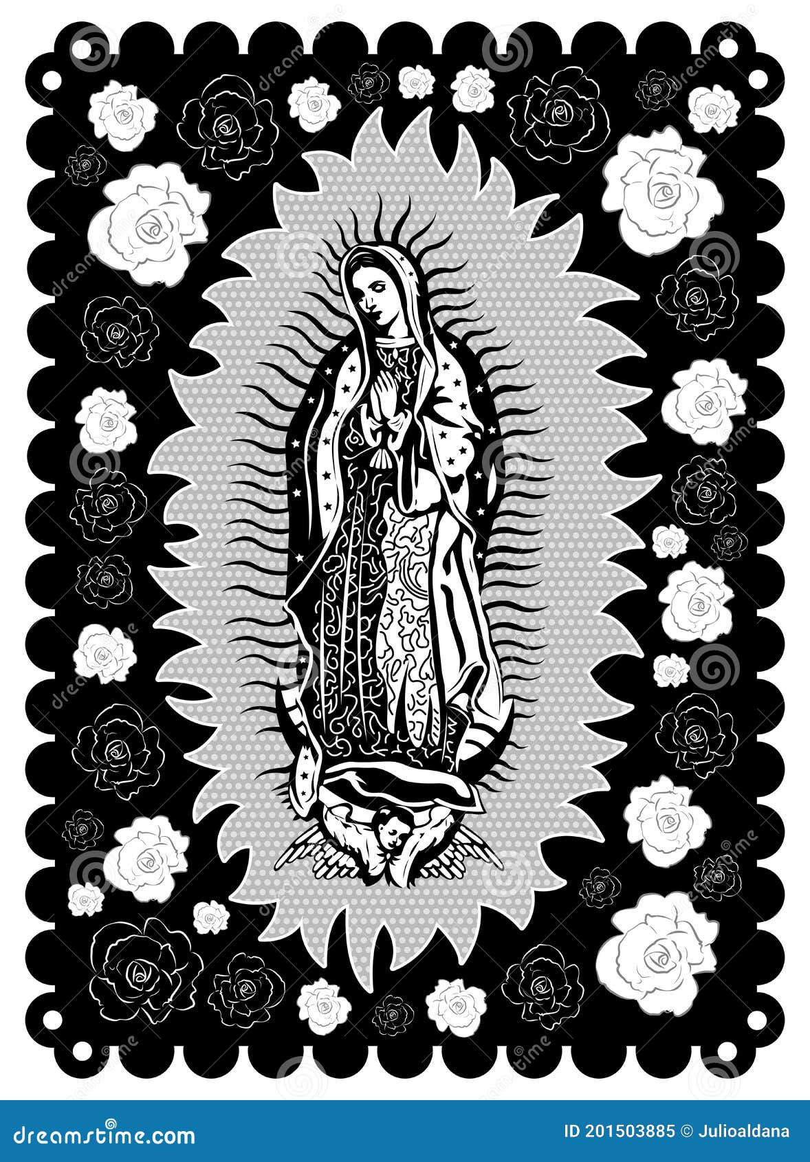 Virgin Mary Stencil Patterns