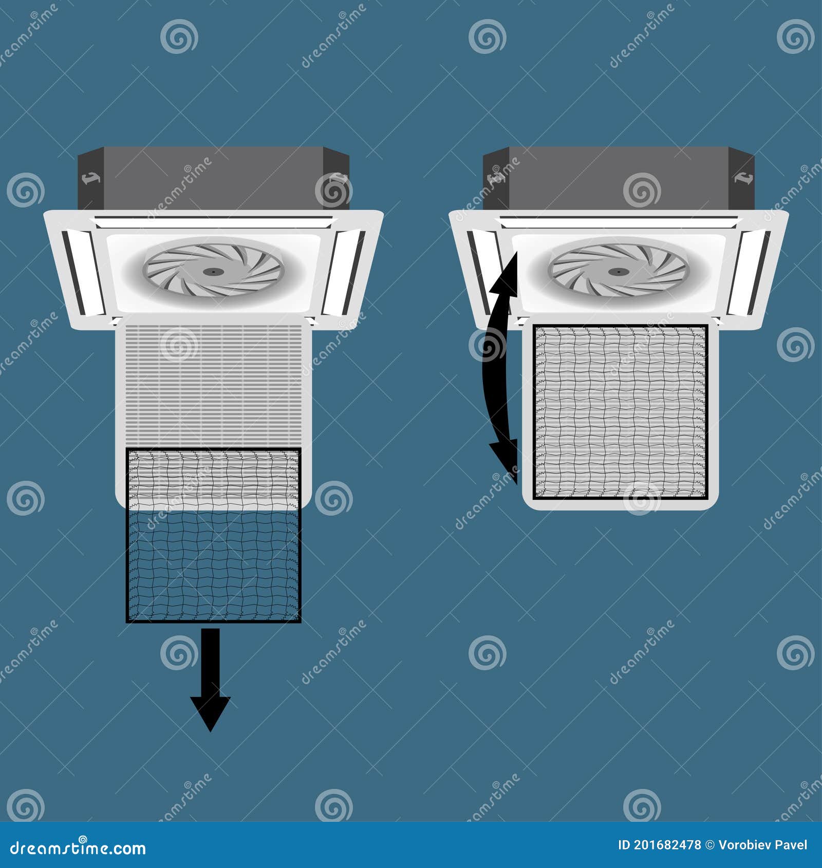 Set Of Air Conditioner, Meter, Remote, Smart Home, Dial, Intercom ...