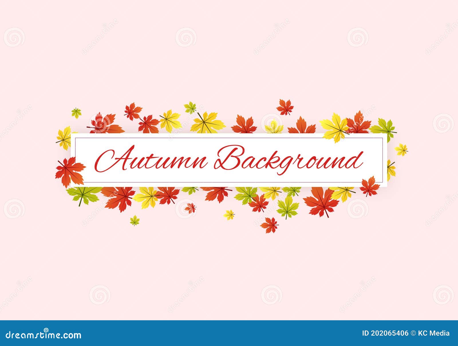 Autumn Background with Colorful Leaves Stock Vector - Illustration of ...