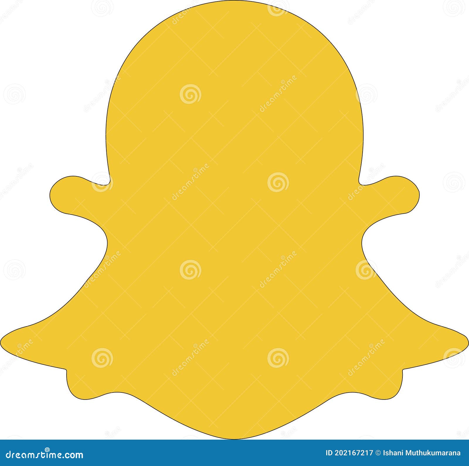 Snapchat Social Media Icon Cartoon Vector | CartoonDealer.com #202772839