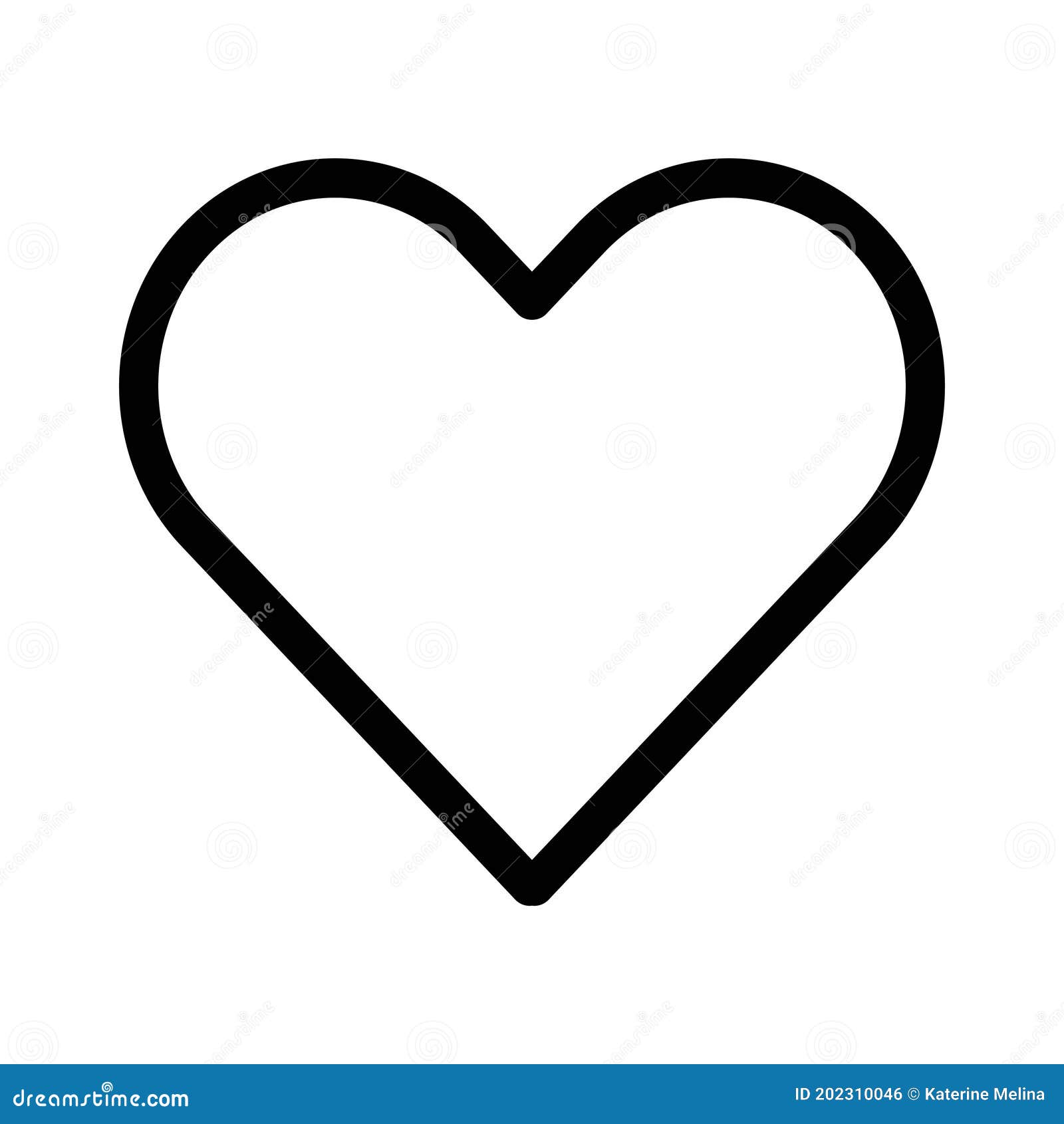 Heart Icon Vector. Perfect Love Symbol Stock Illustration ...