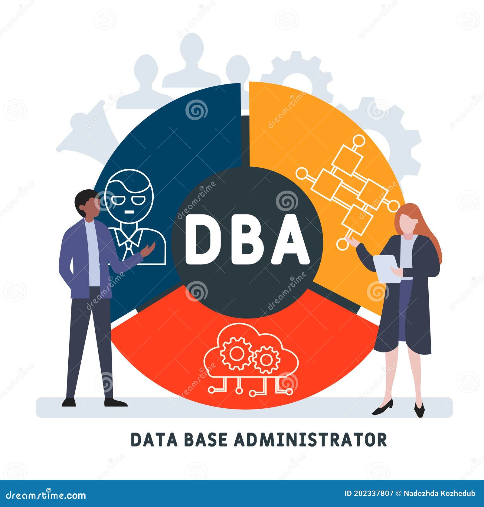 DBA - Data Base Administrator Acronym, Business Concept. Stock Vector ...