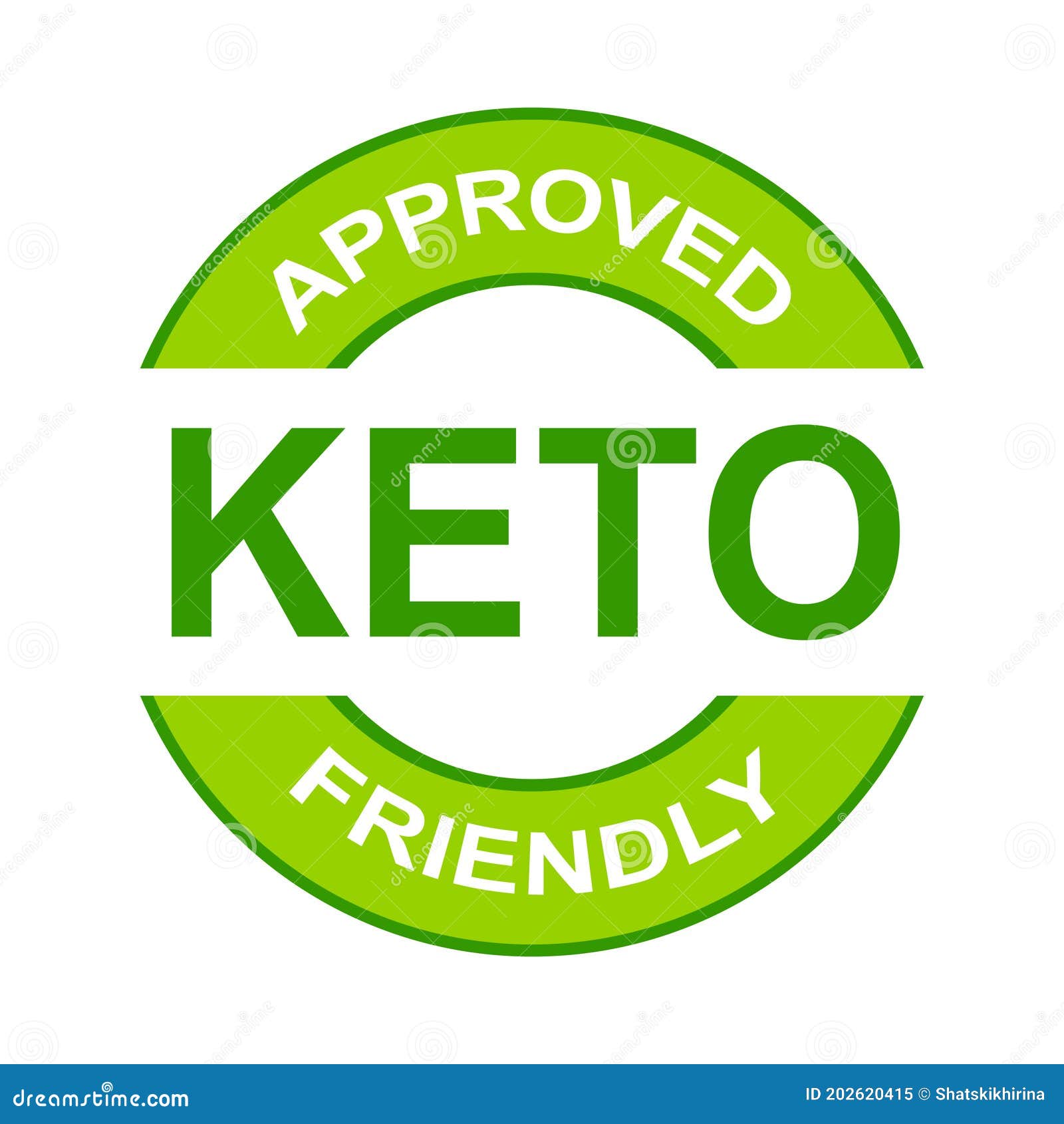 Keto Approved Friendly Stamp. Ketogenic Diet. Love Keto. Green Round ...
