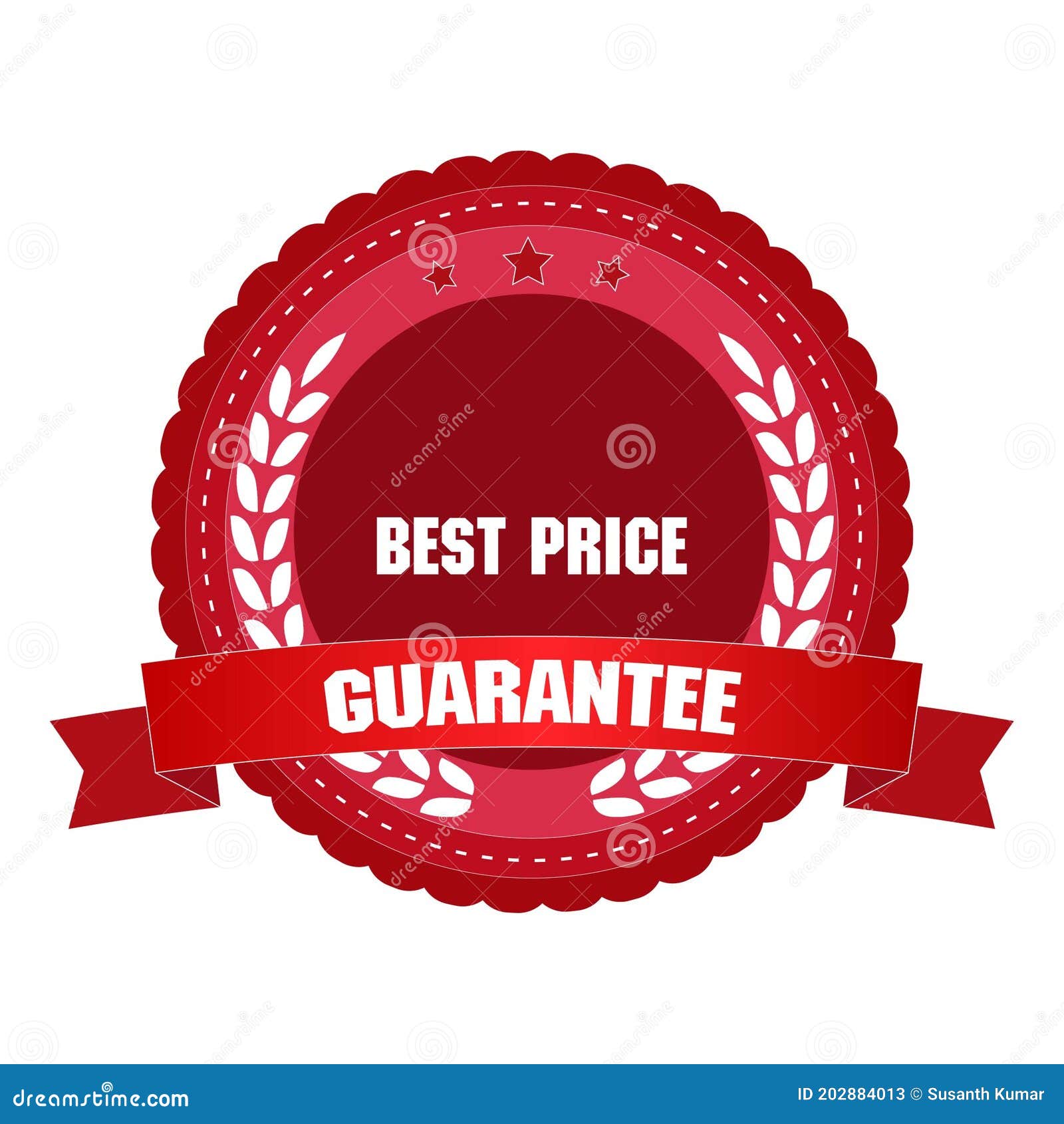 Best Price Guarantee Tag Banner Stock Vector - Illustration of xmas ...
