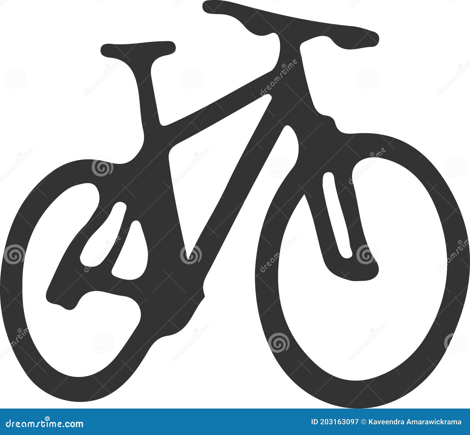 Bicycle Logo Design on White Stock Vector - Illustration of artistic ...