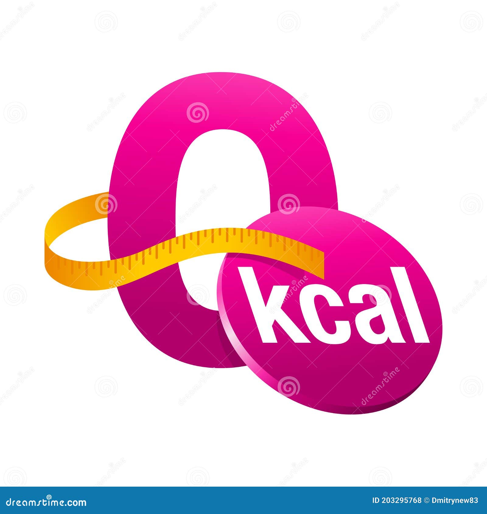 0 Kcal Zero Calories 3D Icon Stock Vector - Illustration of information ...