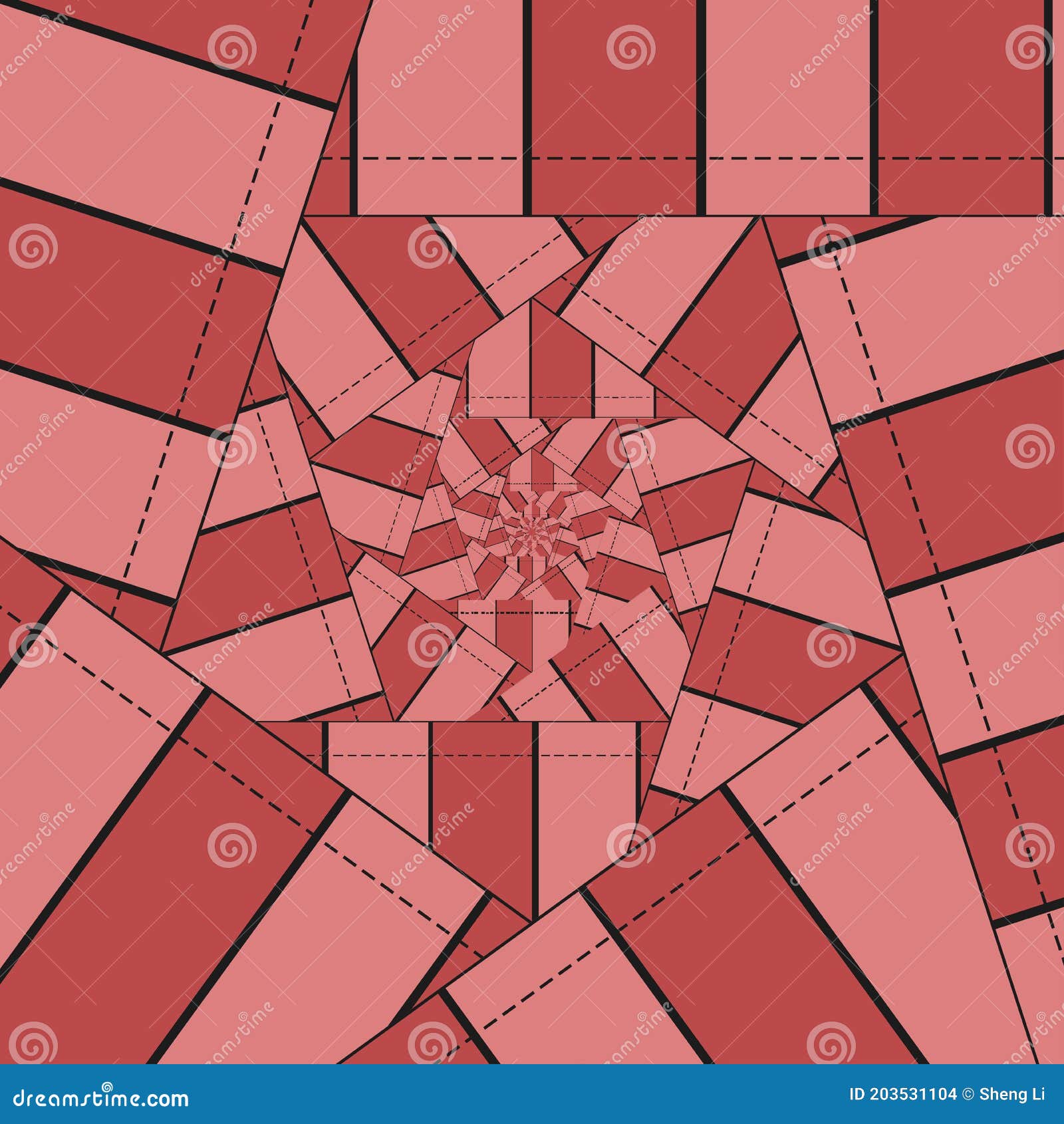 A Fan Blade Pattern Abstract Graphic Design Stock Vector - Illustration ...